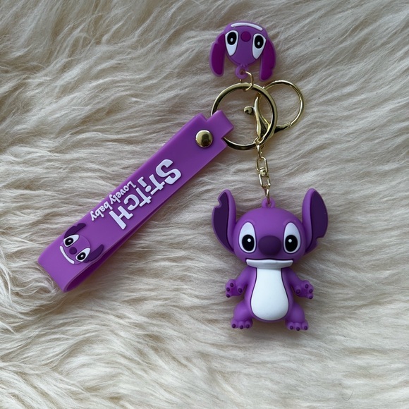 Accessories | Purple Stitch Keychain Set | Poshmark